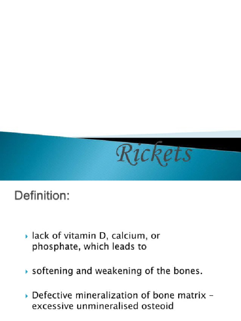 Rickets | PDF