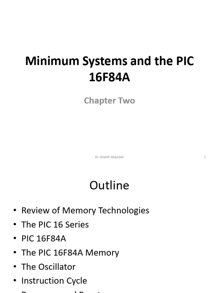 02 Minimum Systems PIC16F84A | PDF
