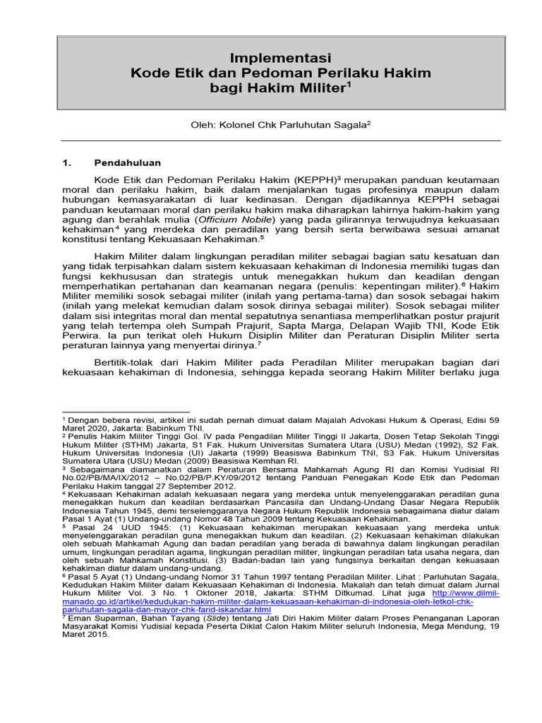 HakimMiliterKEPPHMA Ps | PDF