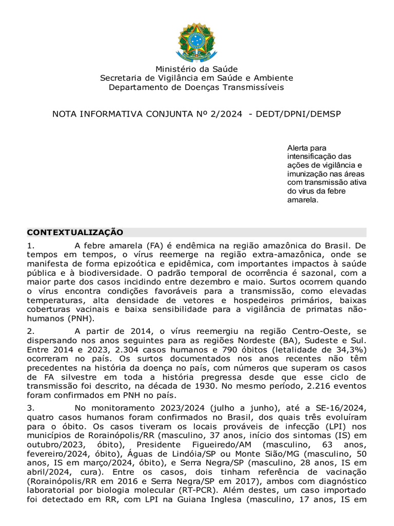 Nota Informativa Conjunta N 2 2024 Fa | PDF