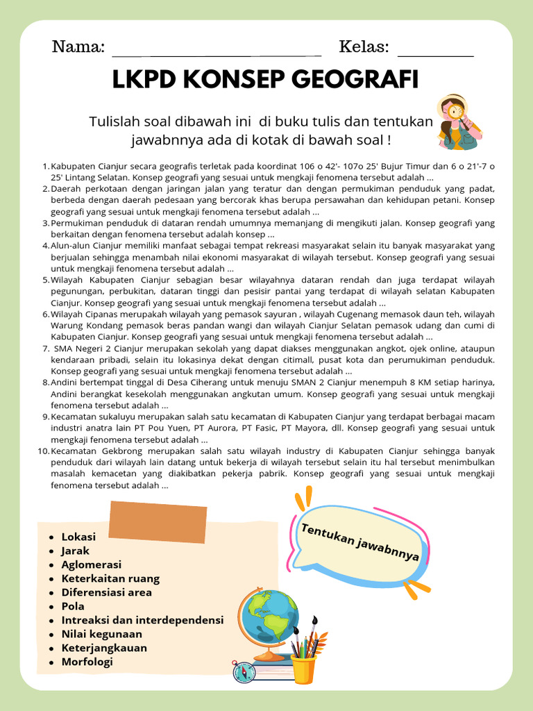 LKPD Konsep Geografi | PDF