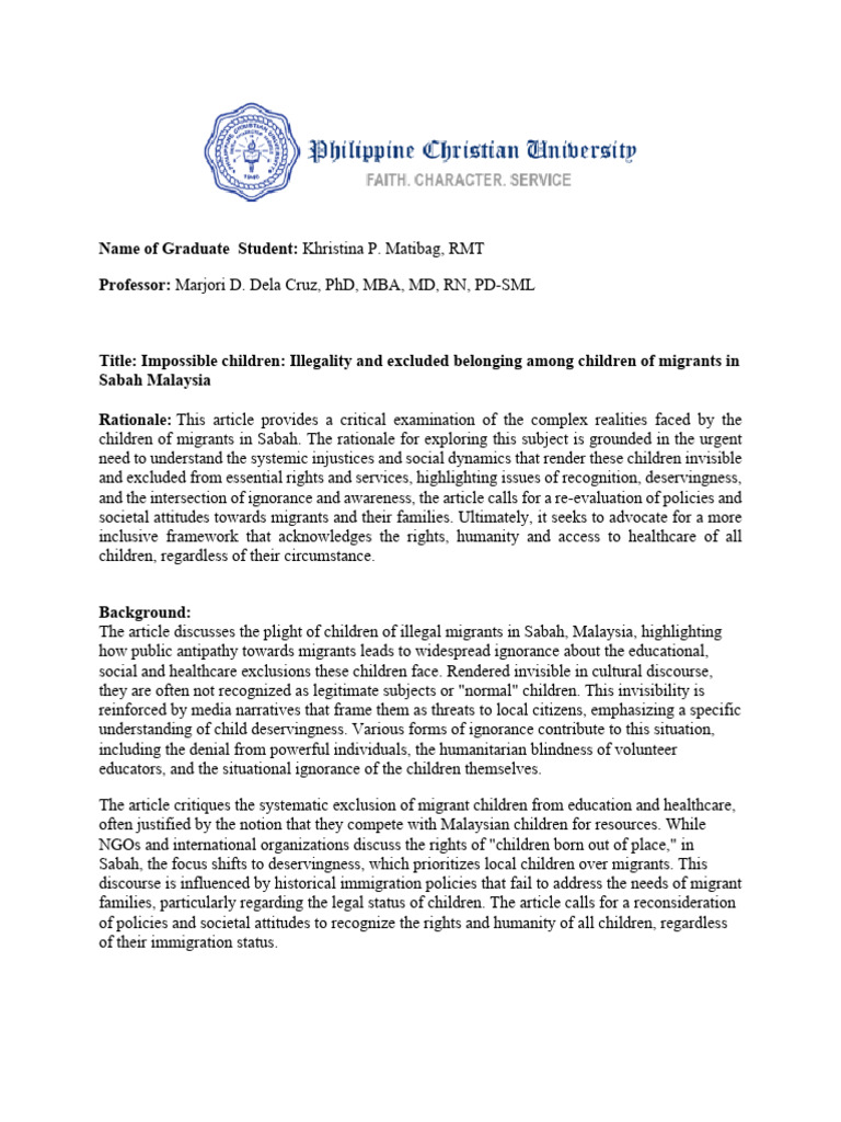 Article Matibag PDF | PDF