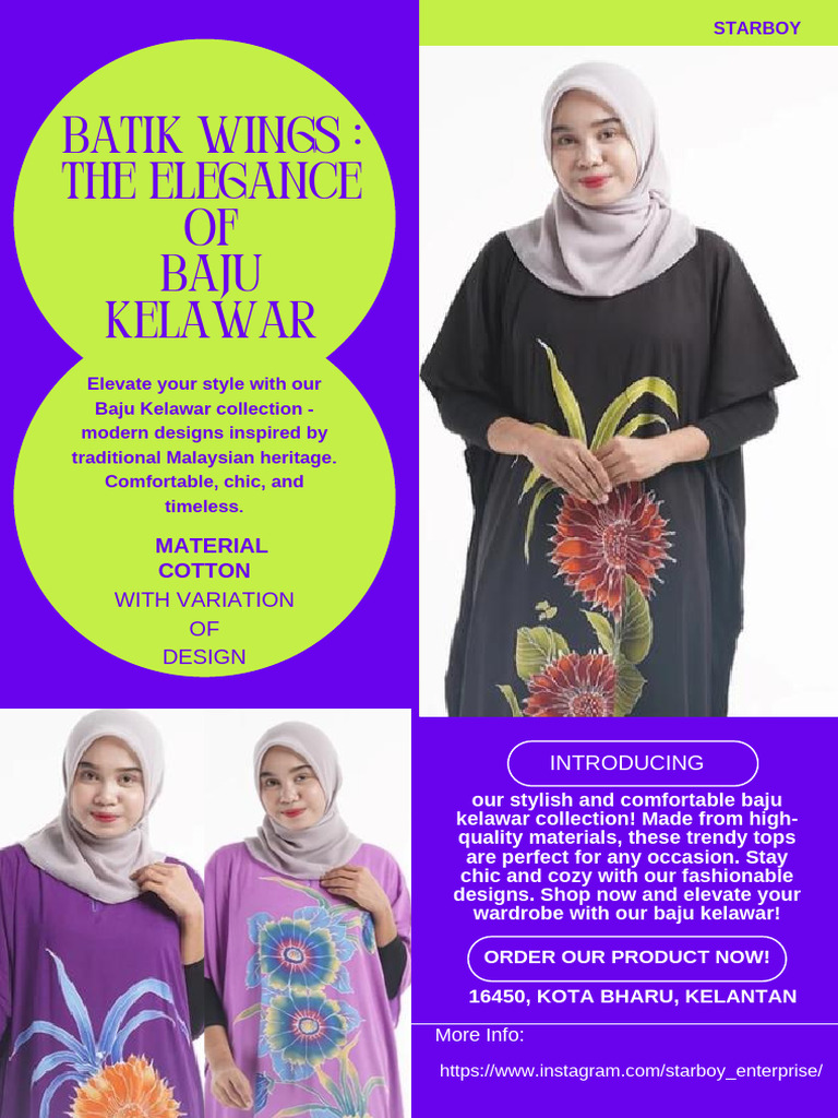 Batik Wings The Elegance of Baju Kelawar | PDF