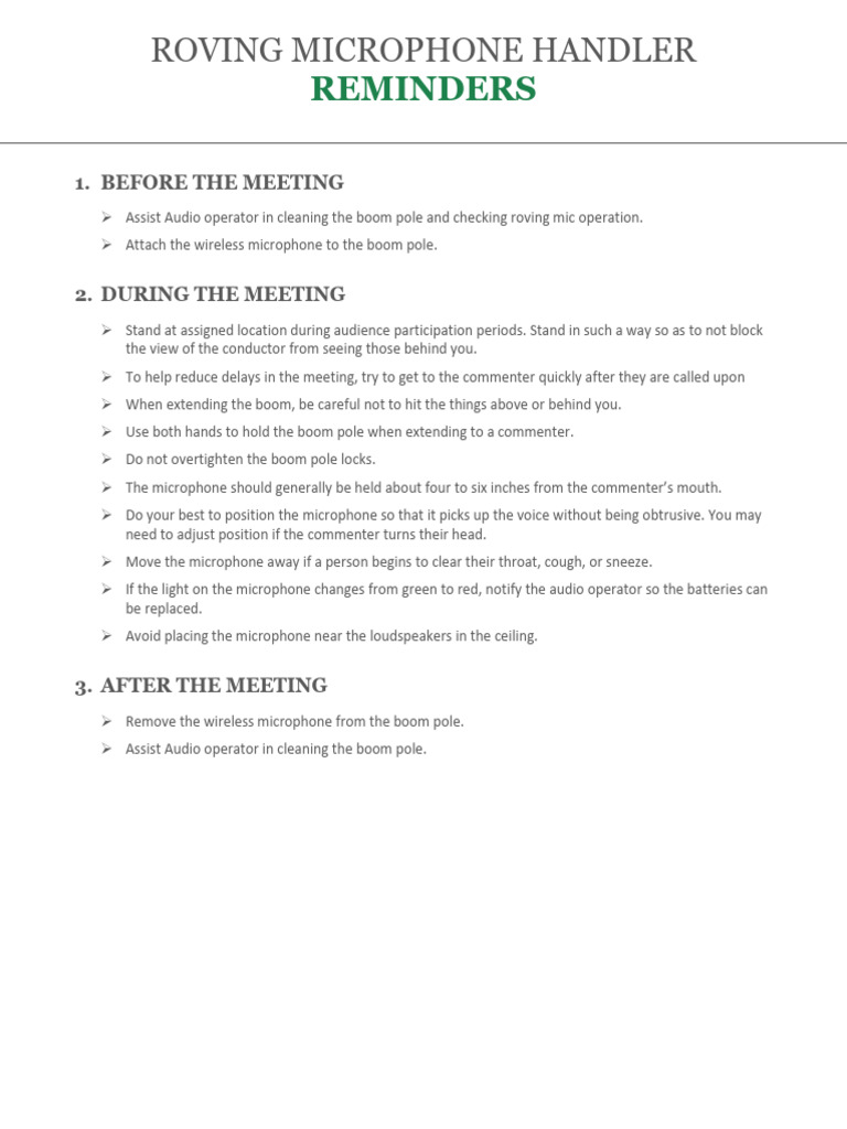 ROVING MIC Rev 5-22 | PDF