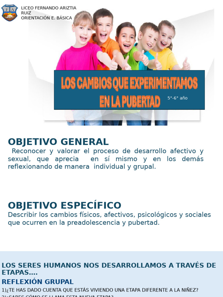Taller Cambios en La Pubertad | PDF