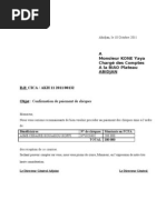 Lettre Demande Virement Bancaire | PDF | Virement bancaire | Bancaire