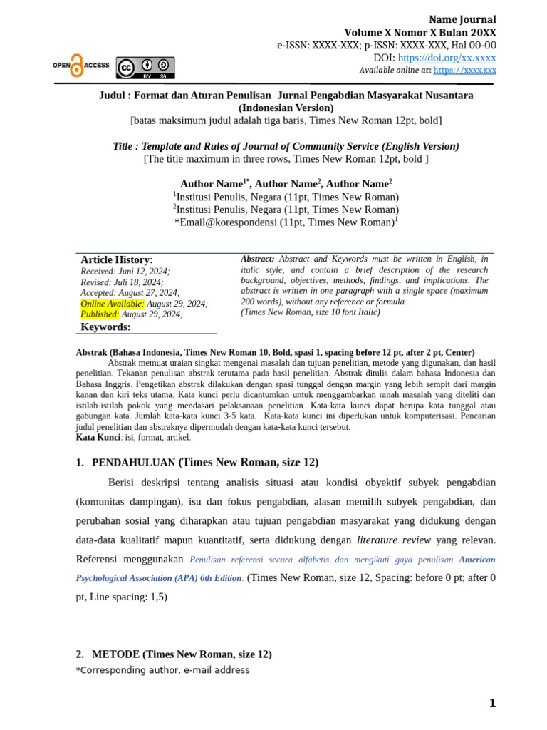 Template Abdimas, PKM Versi Update | PDF