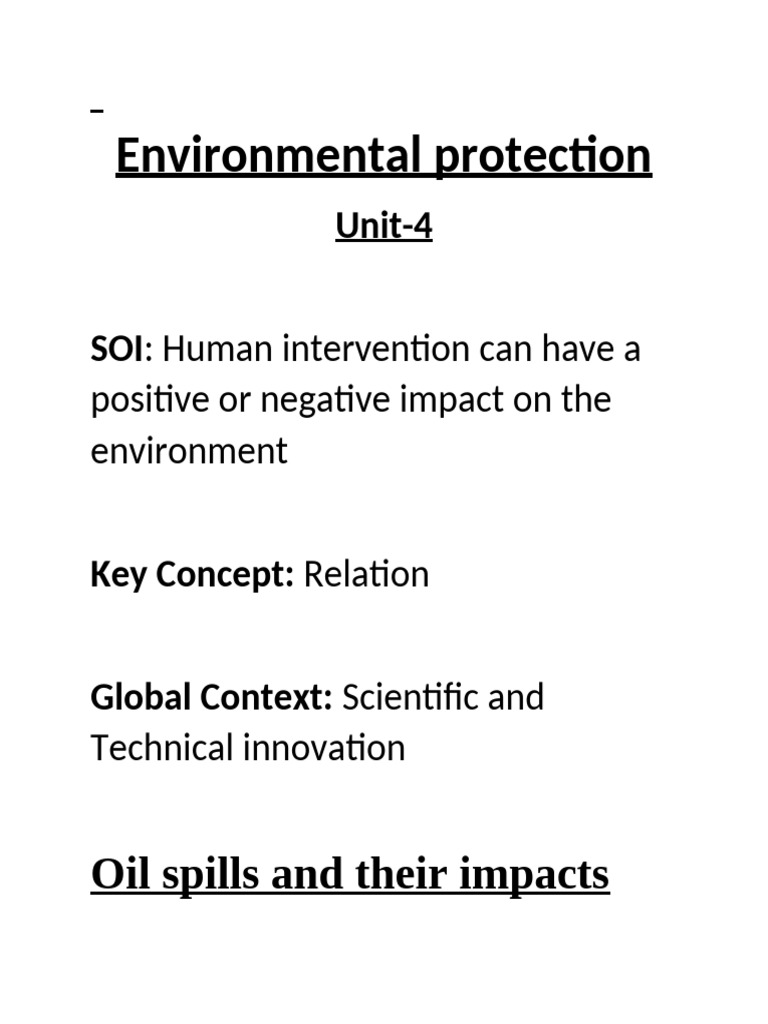 Oil Spills and Their Impacts Og | PDF | Oil Spill | Science & Mathematics