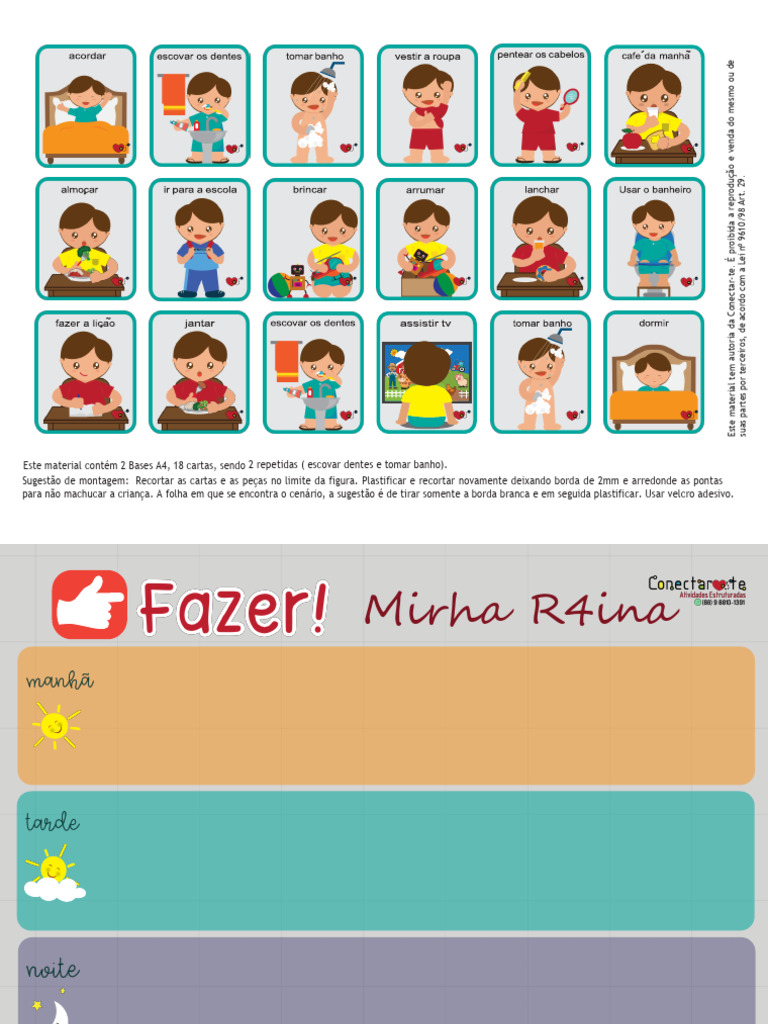 Rotina Menino ROTINA. | PDF