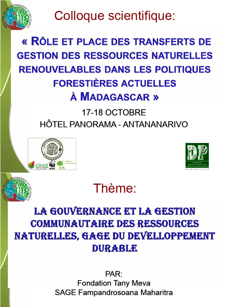 14 La Gouvernance Et La Gestion Communautaire Des Ressources Naturelles ...