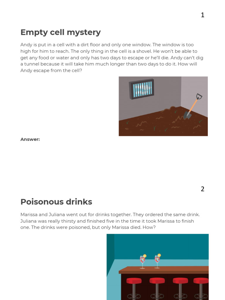 Detective Riddles | PDF