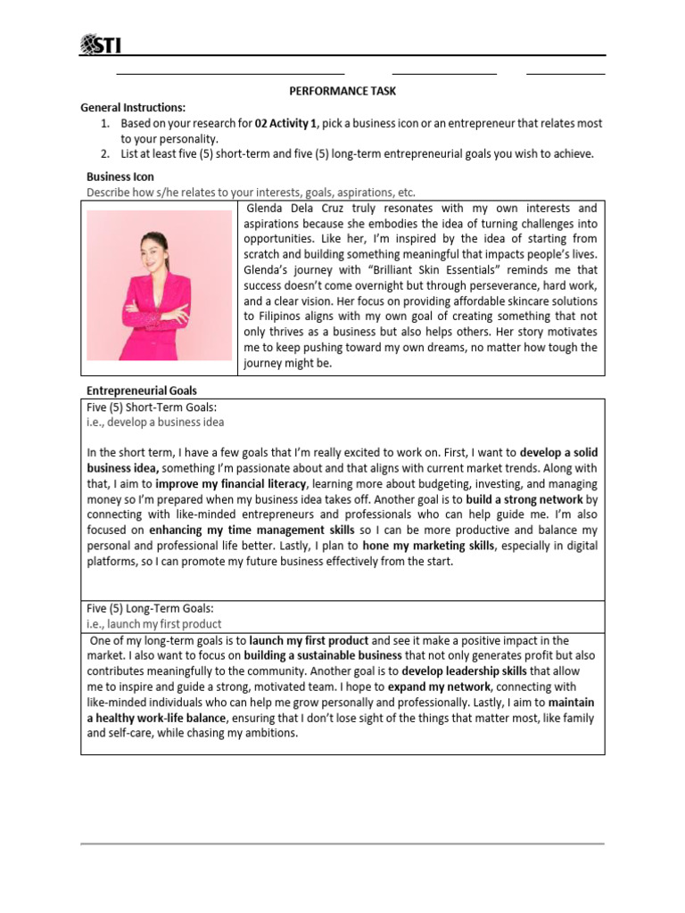 02 Performance Task 1 ENTREP | PDF