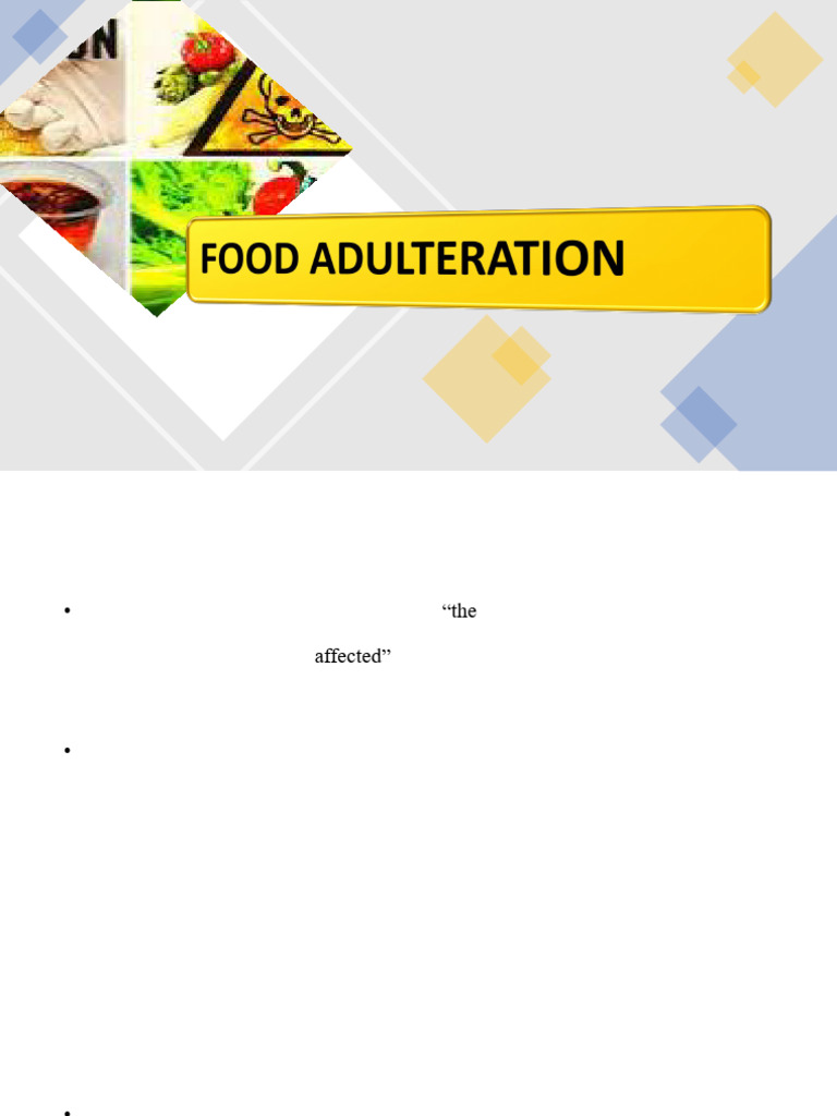 Food Adulteration | PDF