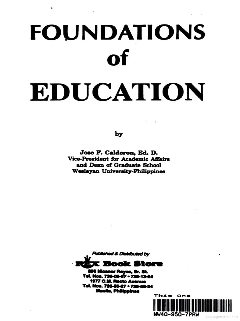 Foundations of Education | PDF