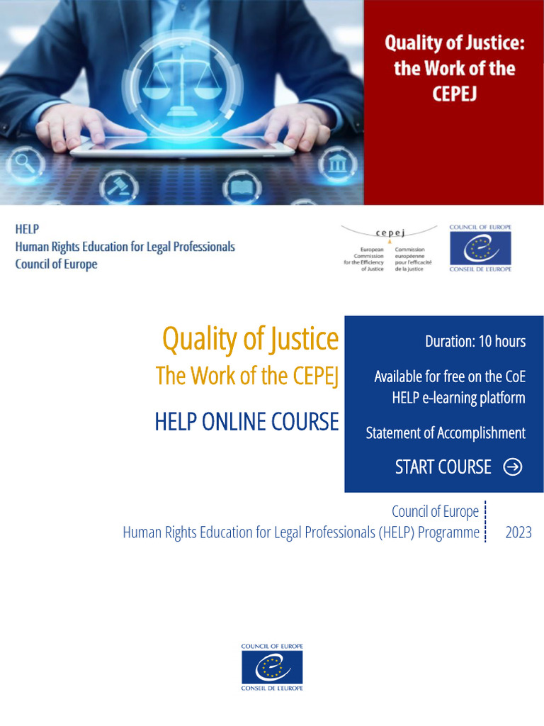 CEPEJ - Course Brief Eng | PDF