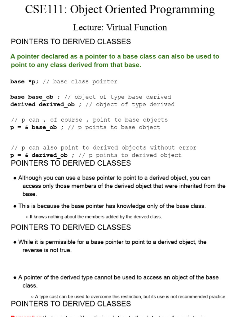 8.Virtual Function | PDF