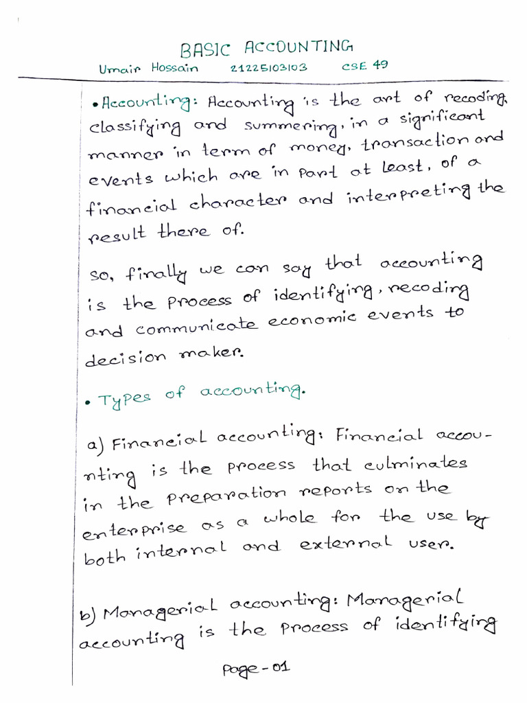 Basic Accounting | PDF