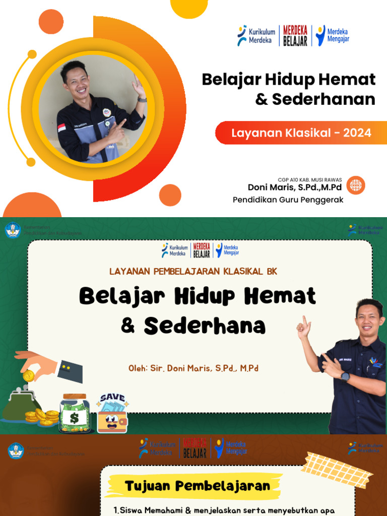 Layanan Klasikal Hidup Hemat dan Sederhana (1) | PDF