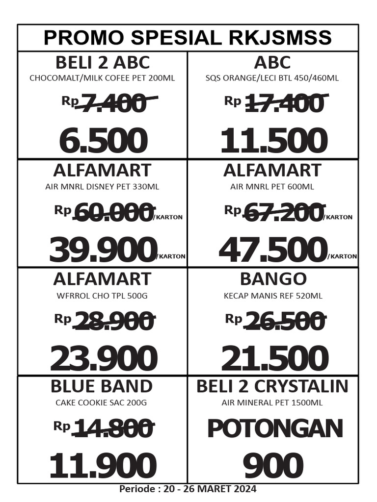 Master Print Pop Promo Fokus JSM Periode 20-26 Maret 2024 | PDF