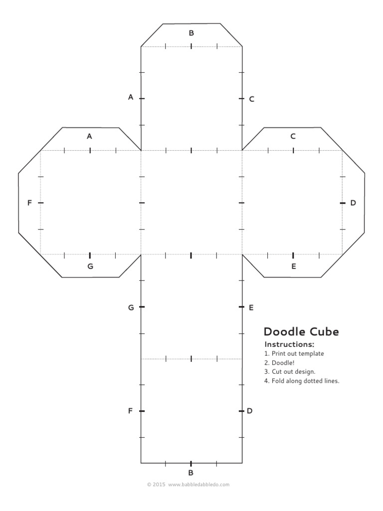 Doodle Cube Template | PDF