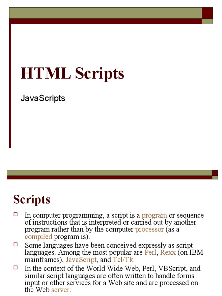 Javascript | PDF | Java Script | Scripting Language