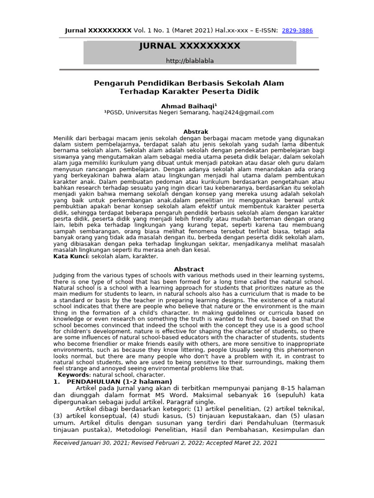 Artikel Contoh | PDF