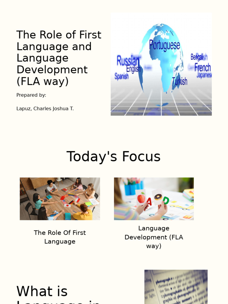 The Role of First Language and Language Development (FLA Way) | PDF