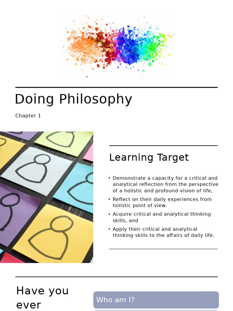 Philo Lesson 1 | PDF