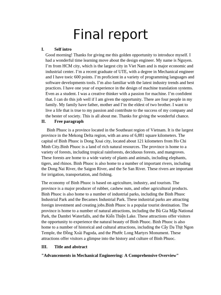 Final report | PDF