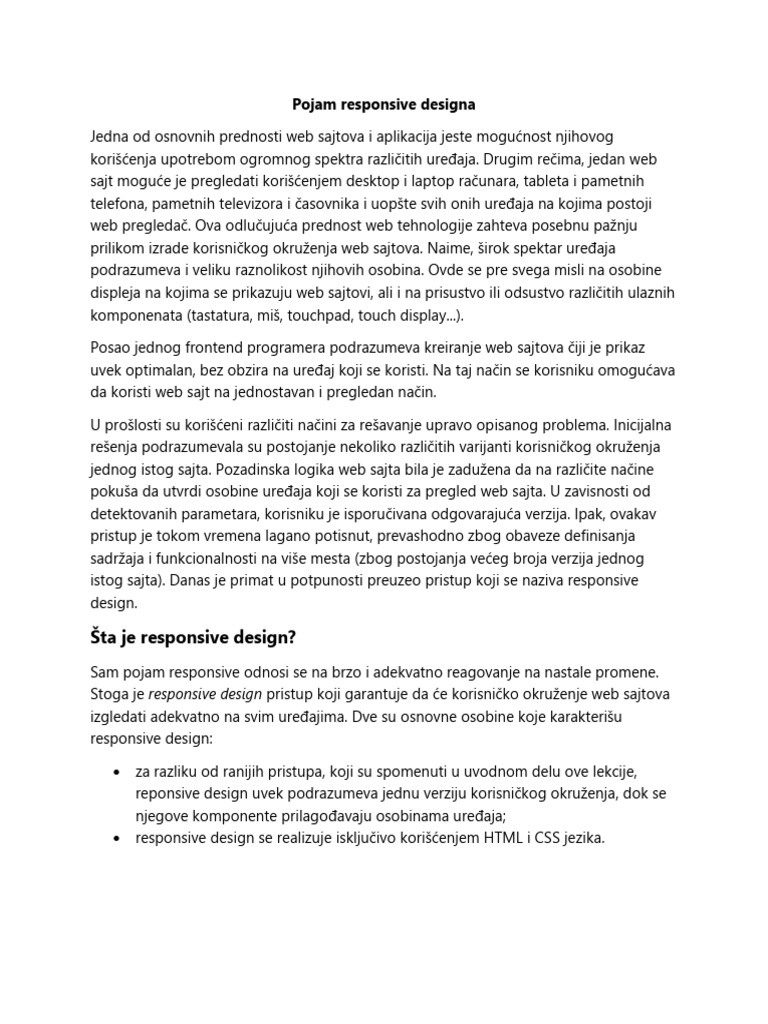 Responsive Design | PDF