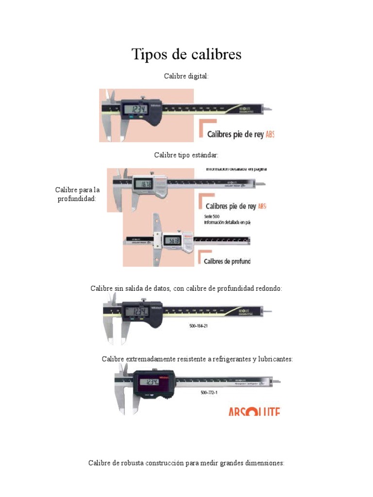 Tipos de Calibres