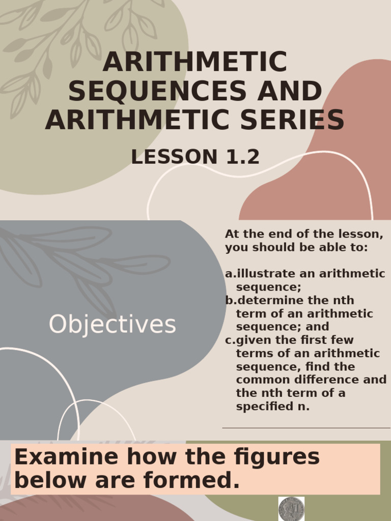 Lecture 1.2 Arithmetic Sequence | PDF