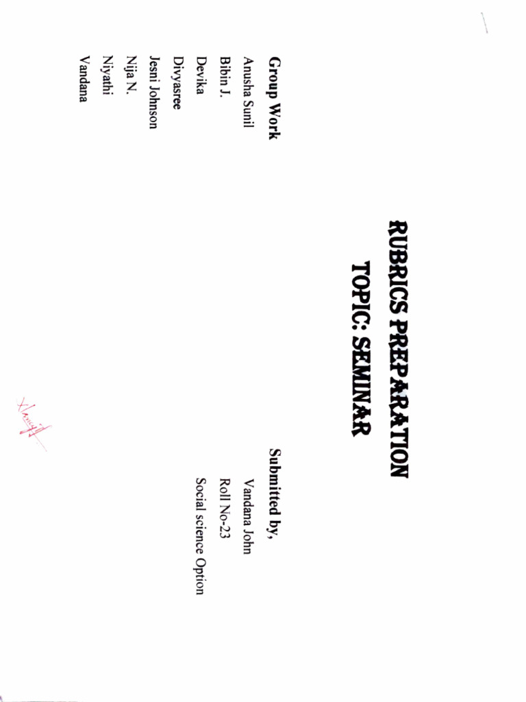 Rubrics ( Assessment ) | PDF Rubrics ( Assessment ) | PDF