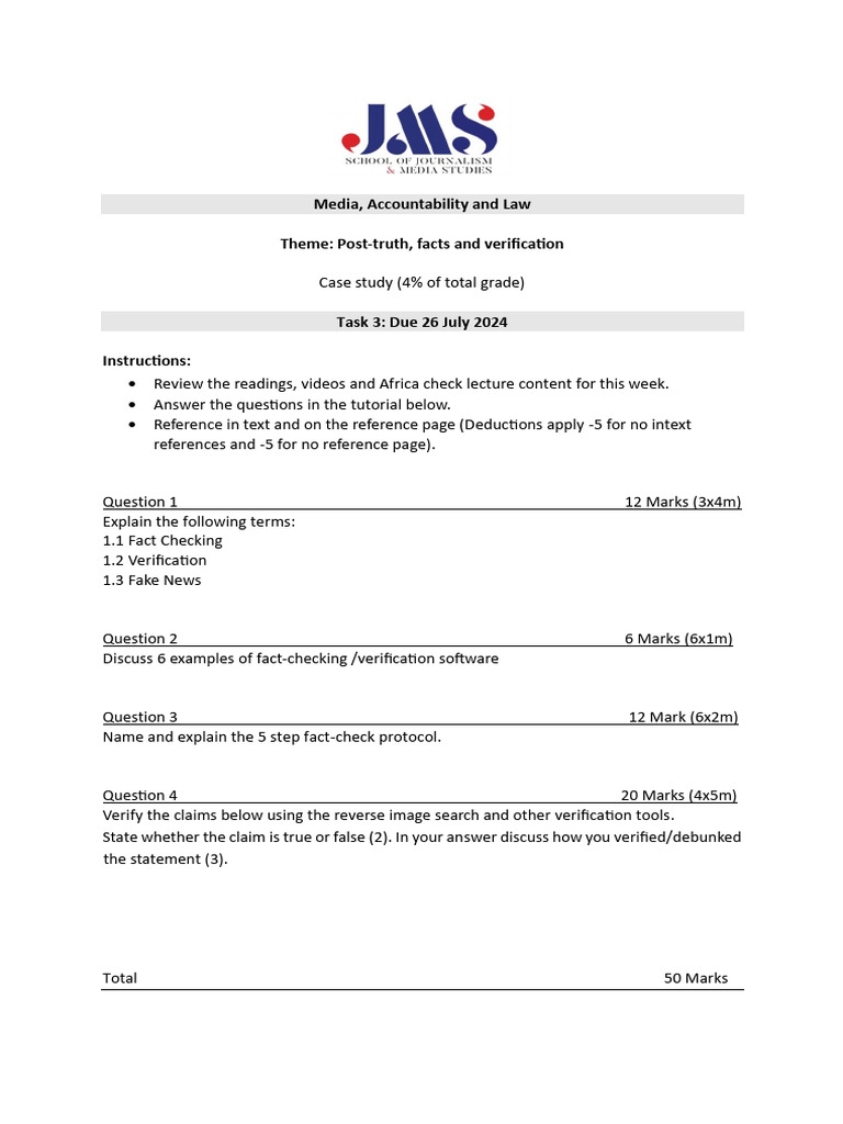 MAL Task 3 Due 26 July 2024 | PDF