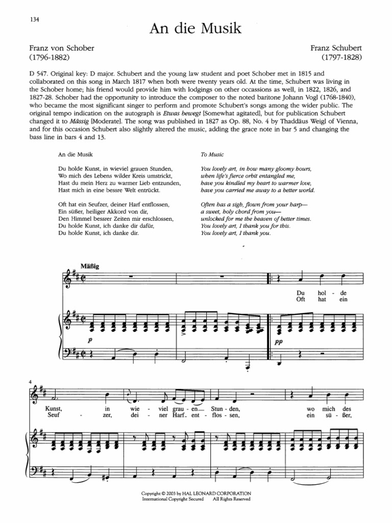 The Lieder Anthology 134-135 | PDF