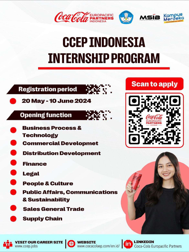 Coca Cola Europacific Partners Indonesia Internship Program 2024 | PDF