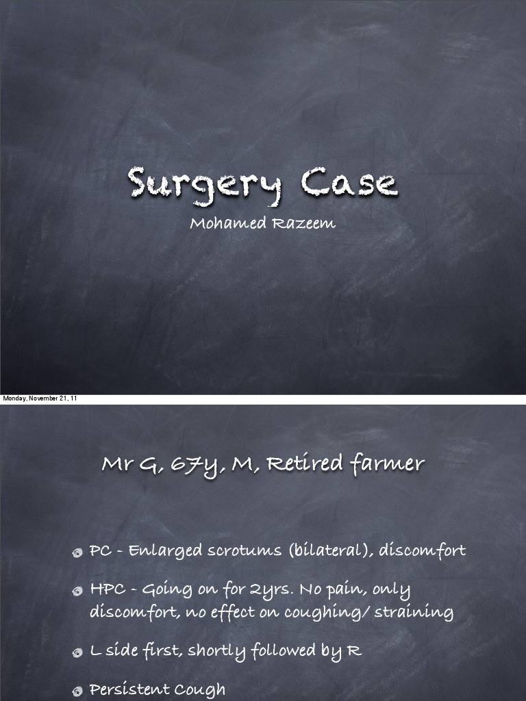 Hernias Case Presentation | PDF