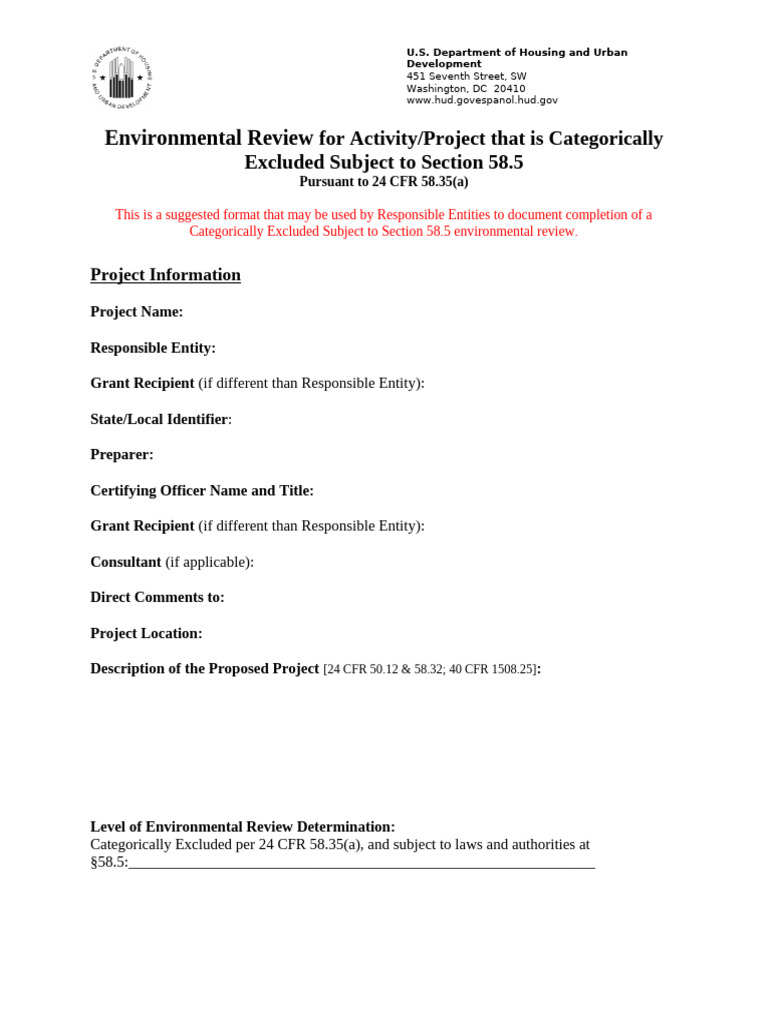 Part 58 CEST Format | PDF