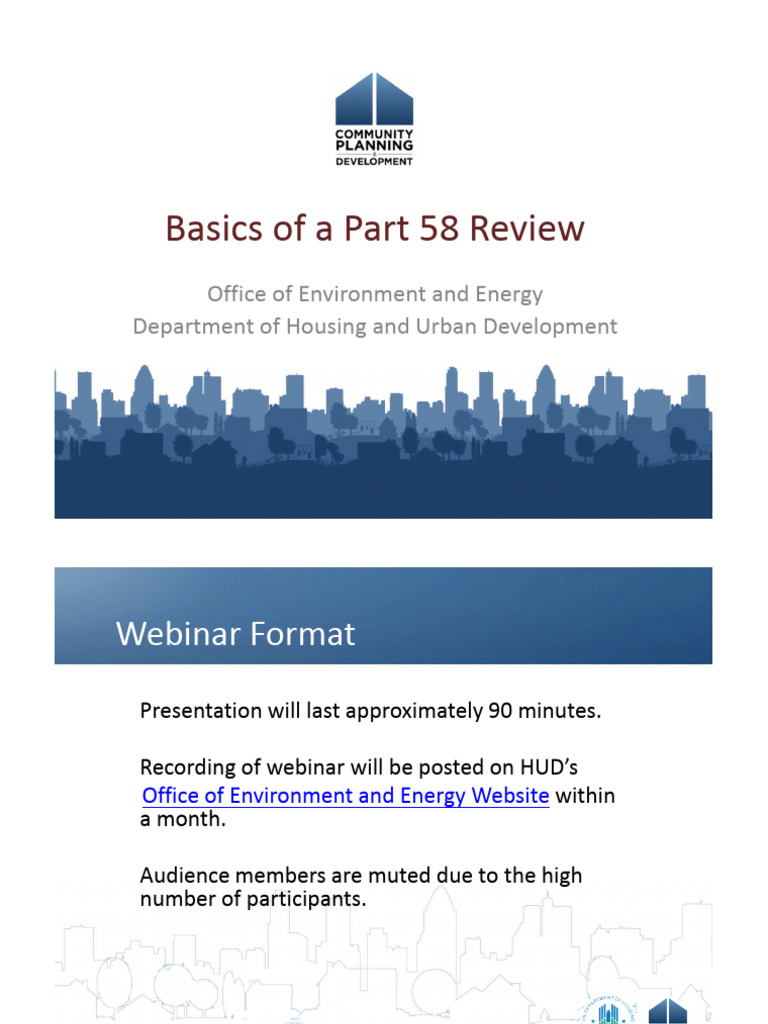 Part 58 - HUD Review Webinar Slides | PDF