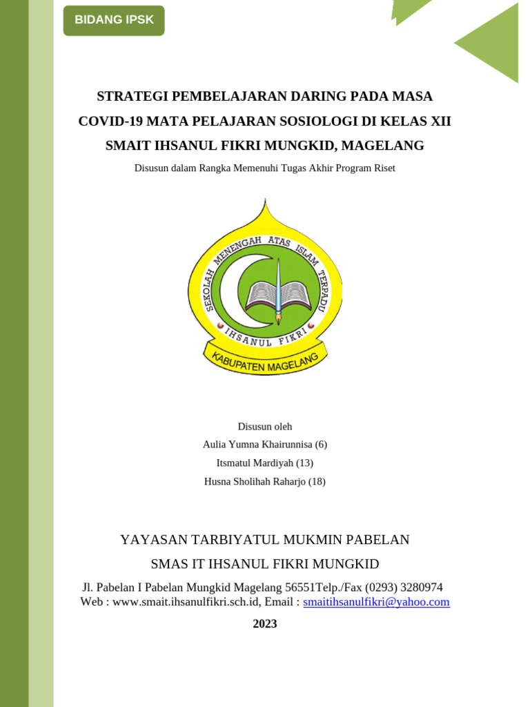 Cover Riset Oke | PDF