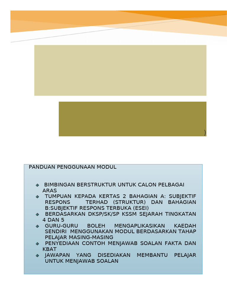Word SEMARAK KASIH KSSM SEJARAH TG 4 DAN 5 2021 | PDF