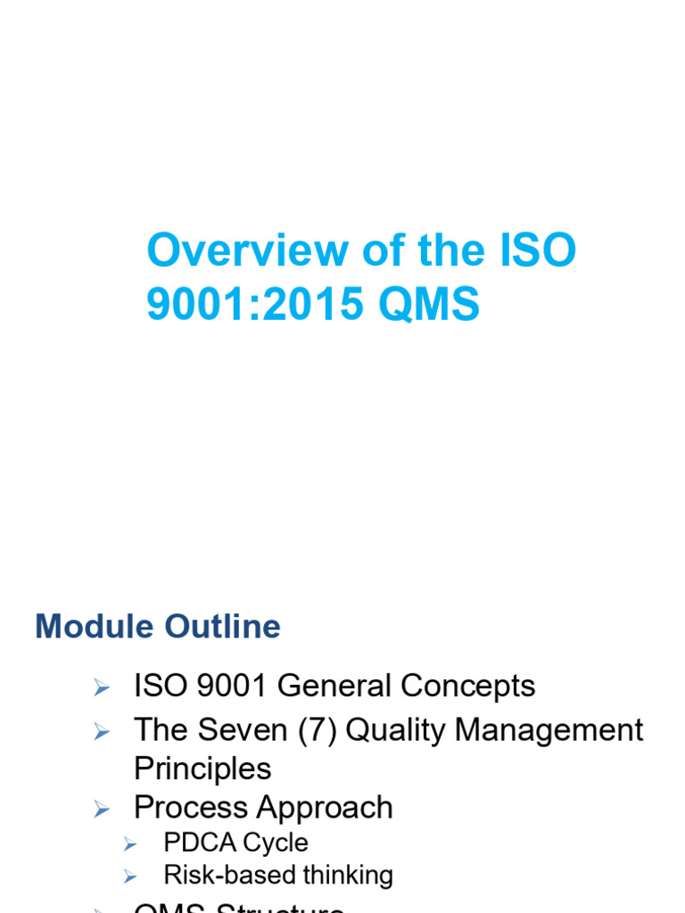 ISO 9001 QMS Overview | PDF