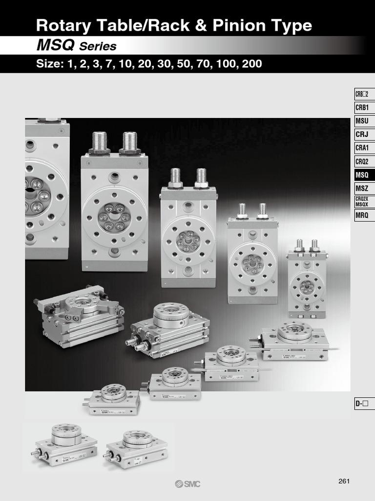 Rotary Table/Rack & Pinion Type: Series | PDF