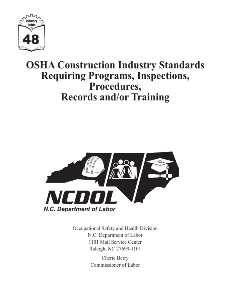 'OSHA Construction Industry Standards | PDF