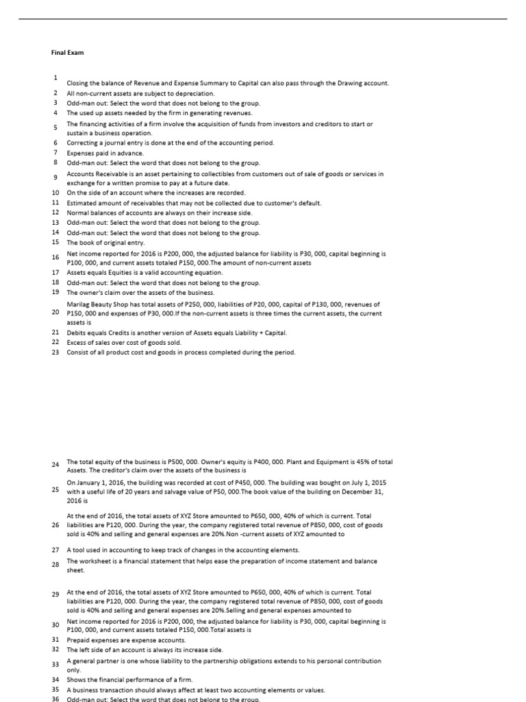 Final Exam Question PDF | PDF