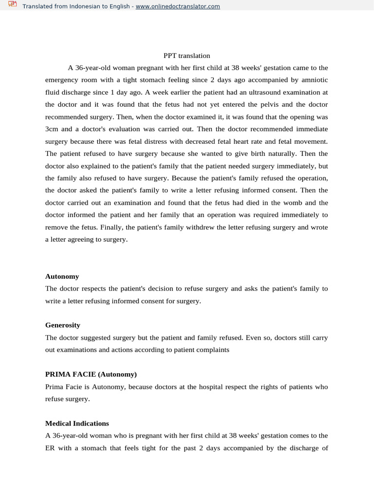 Terjemahan PPT case report.id.en | PDF Terjemahan PPT case report.id.en | PDF