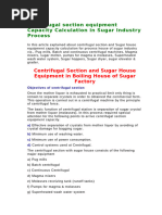 Sugar Industry Equipment Sizing Guide | PDF | Sugarcane | Boiling
