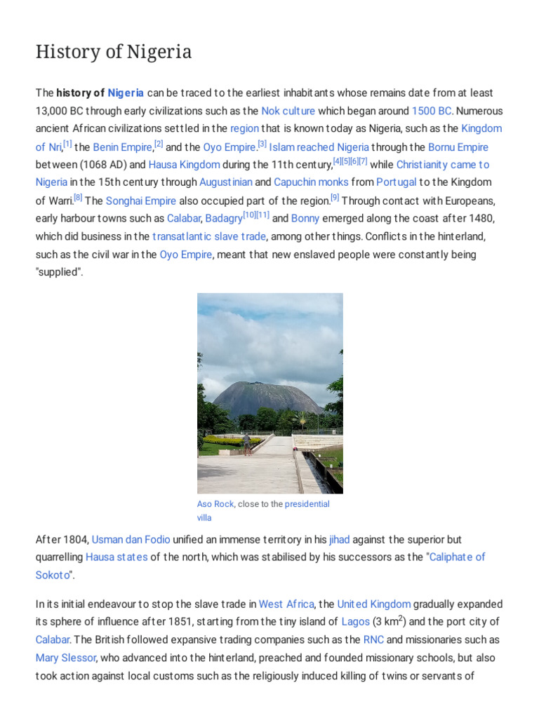 History of Nigeria | PDF