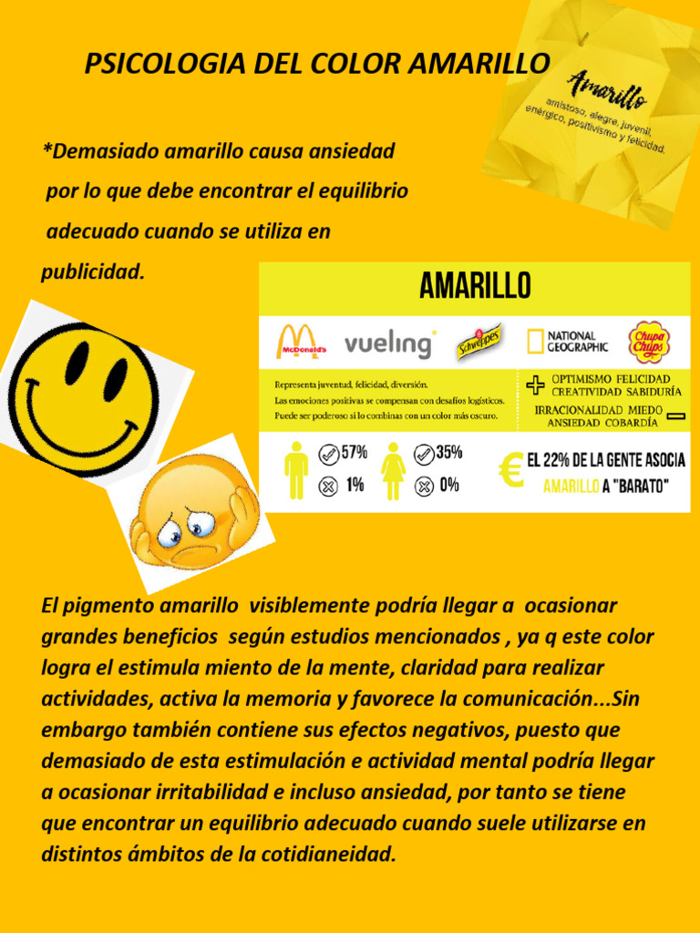Psicologia Del Color Amarillo Dos | PDF