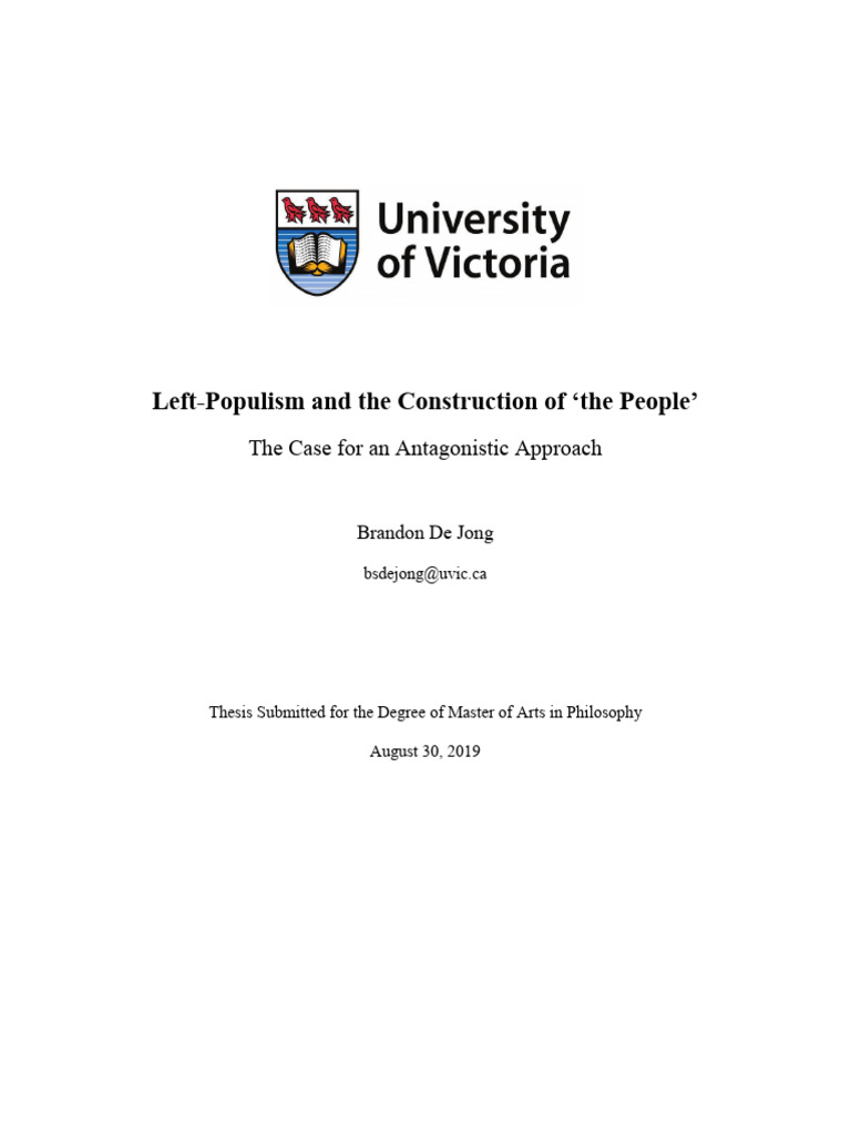 Left Populism and The Construction of TH | PDF
